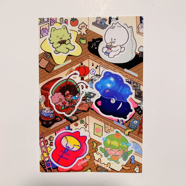 leftover mascot stamp rally sticker sheets – Katco Studio